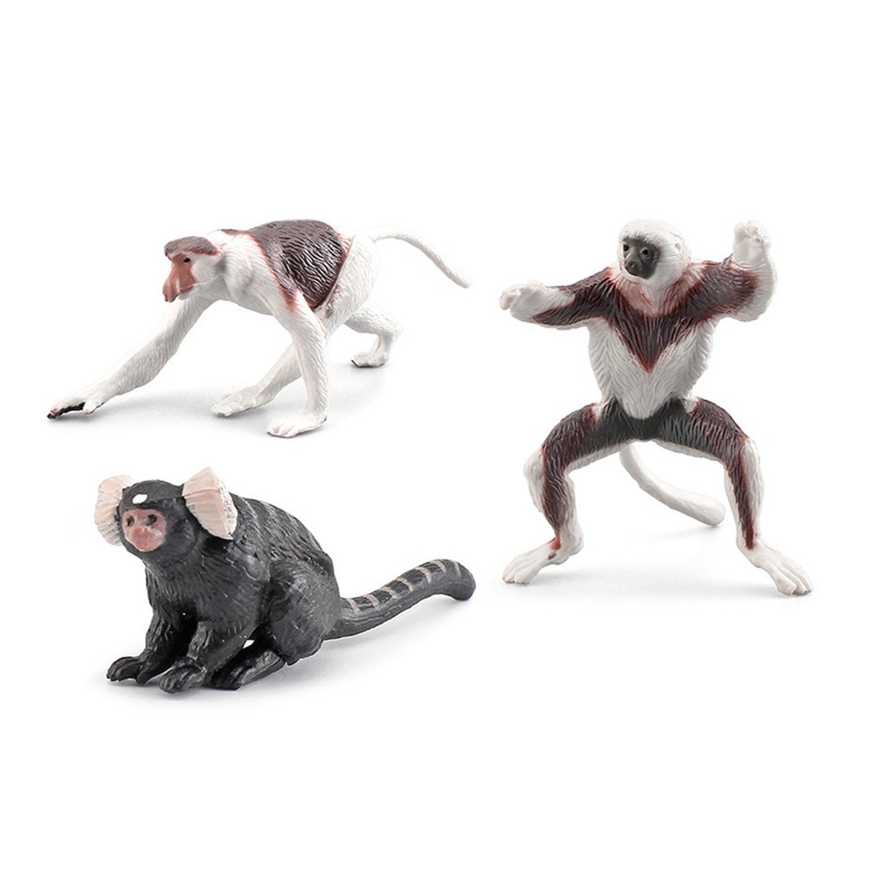 10 Orangutan Monkey Figures Party Favor Animal Figurines Collection ...