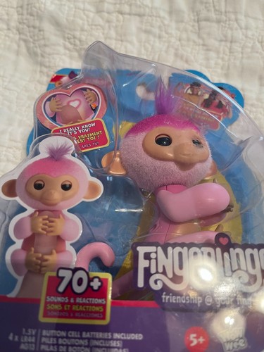 pink fingerlings interactive baby monkey new in package | eBay