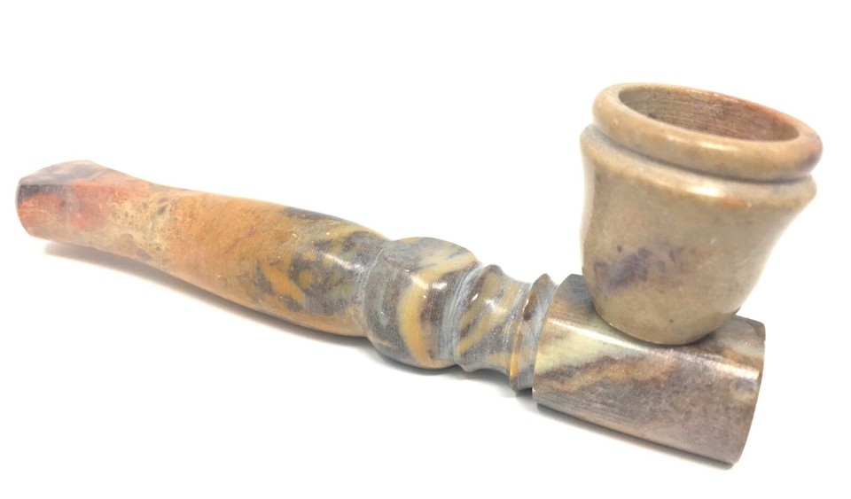 Stone Smoking Pipe Natural Stone Marble crystal wand rock tobacco Pipe ...