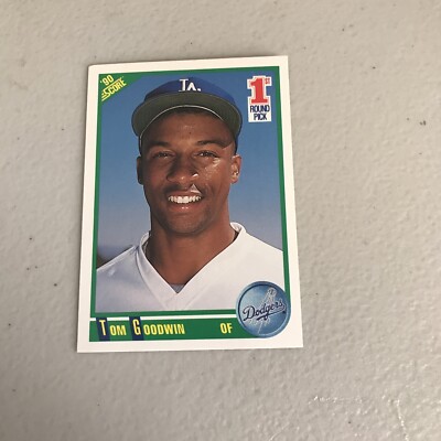 Tom Goodwin, OF, Los Angeles Dodgers, '90 Score, 1st Rd. Pick, #668 | eBay