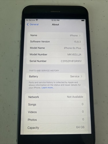 Apple iPhone 6s Plus - 64 GB - Silver (Verizon) | eBay