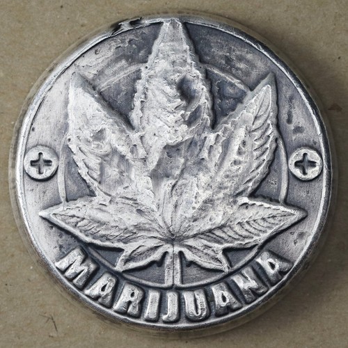 Locker Mint Marijuana 3 oz .999 Fine Silver Hand-Poured Art Round | eBay