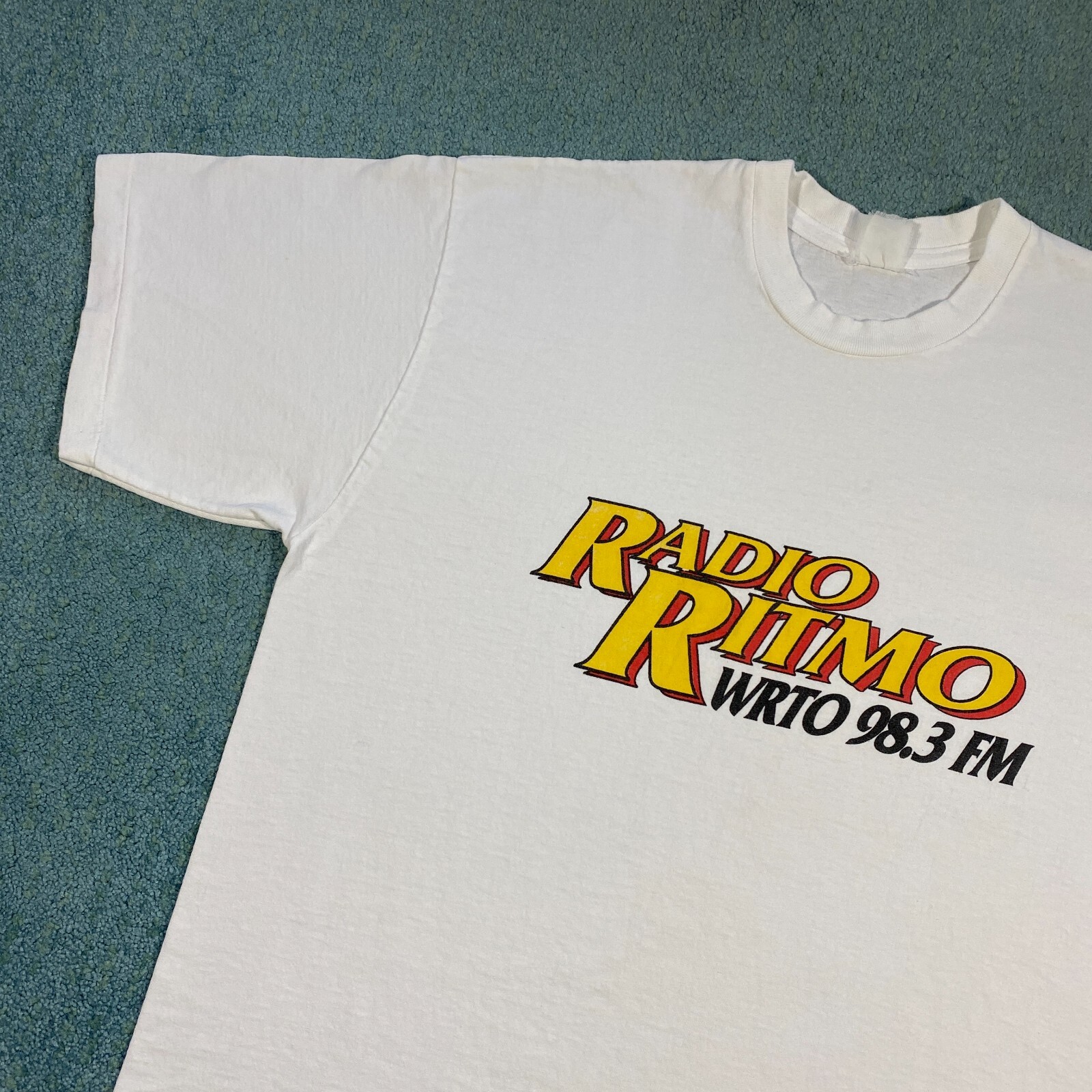 VINTAGE Radio Ritmo 98.3 FM T Shirt Adult XXL WRTO Miami Station Mens ...