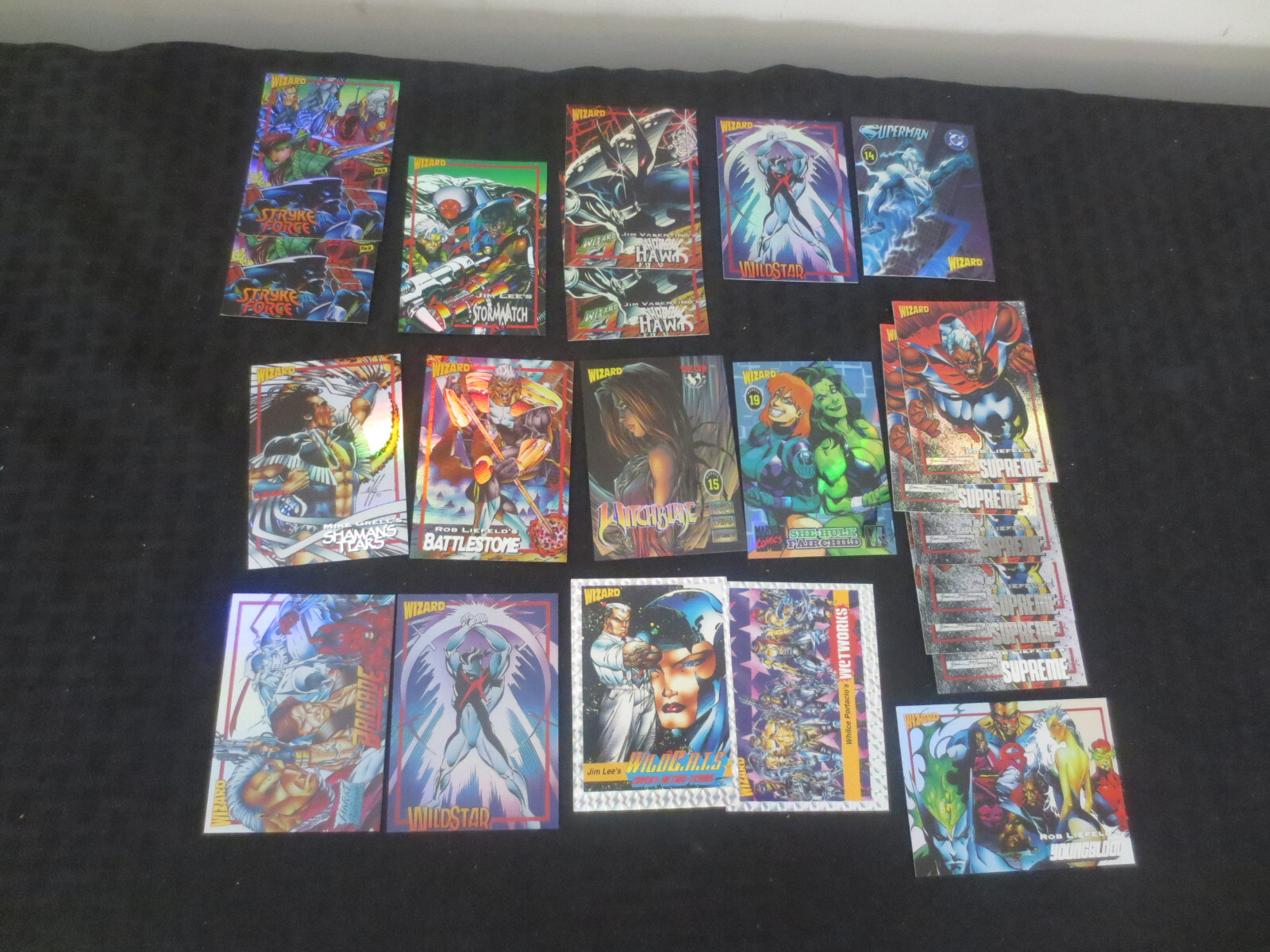 Wizard Magazine Prism/Promos/Foil Wildstar/Superman/Witchblade/She Hulk ...