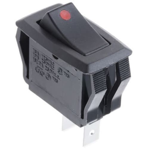 5PC RS PRO 419700 Single Pole Single Throw (SPST) Latching Rocker ...