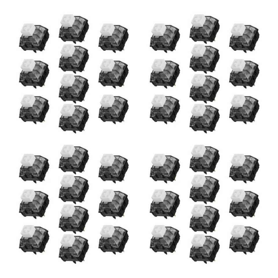 10 Pcs White Clicky Mechanical Keyboard For Gaming And Typing | eBay