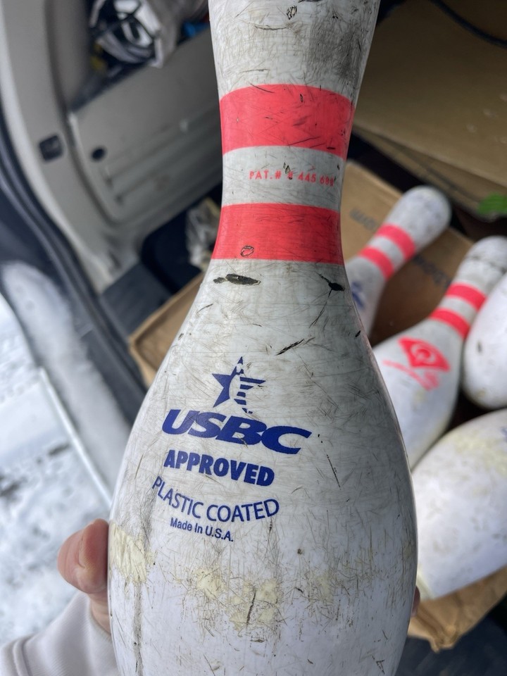 Used Case of 10 Bowling Pins (1 Case) Target Practice USBC Mixed Crafts ...