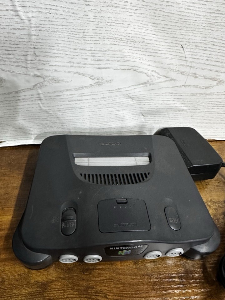 Nintendo N64 Console w jumper Pak Power Cord Only Tested Working NUS ...