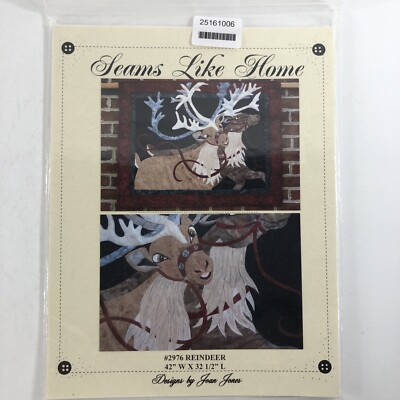 Seams Like Home #2976 Reindeer Quilt Pattern Designs by Joan Jones 42 ...