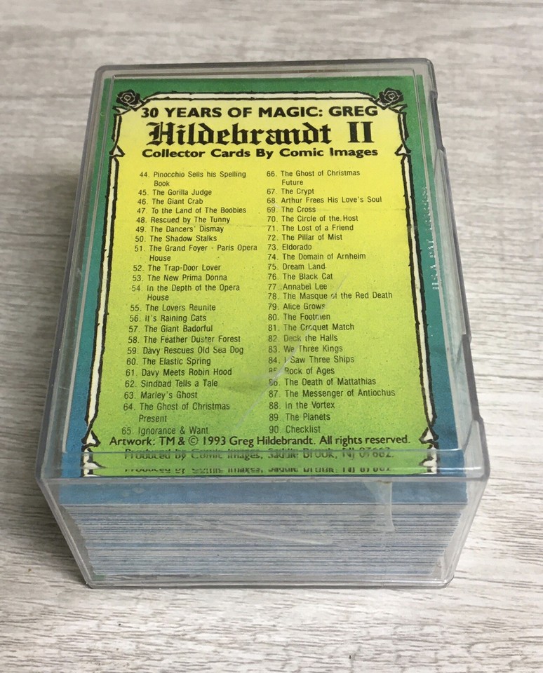 1993 Greg Hildebrandt II: 30 Years Of Magic full set 90 cards S2 | eBay
