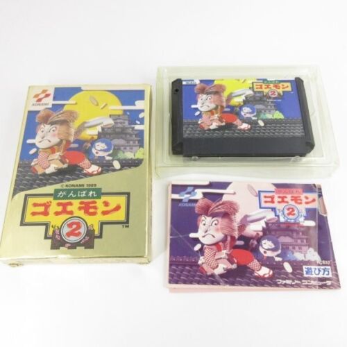 Ganbare Goemon 2 Box Manual USED Nintendo Famicom NES Japan F/S JP GAME ...