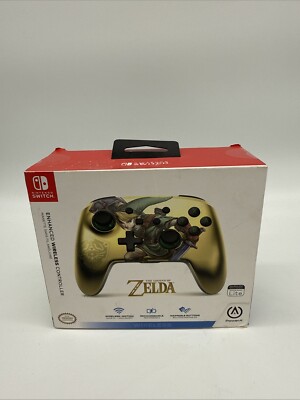 Nintendo Switch PowerA Wireless Pro Controller Zelda Link Gold - NEW ...