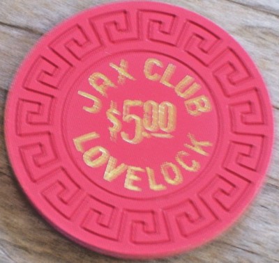 $5 1ST EDT GAMING CHIP FROM THE JAX CLUB CASINO LOVELOCK NV | eBay