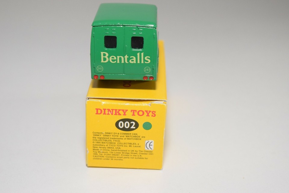 YY 1:43 DINKY MATCHBOX DY-8 002 1948 COMMERCE BENTALLS DELIVERY VAN ...