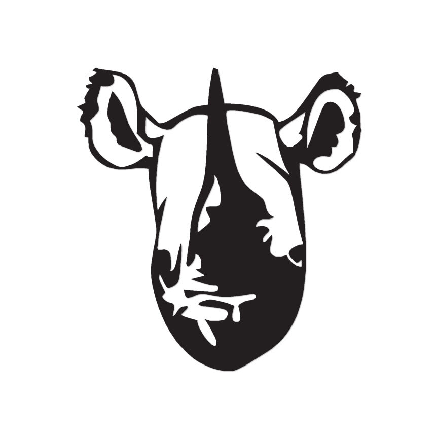 Rhino Head Silhouette Rhino Head Silhouette Logo Template #212463