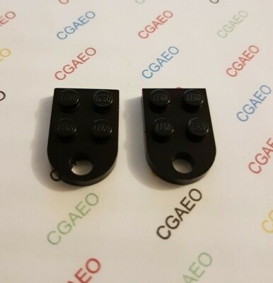 2 x Lego 3176 Plate, Modified 3 x 2 with Hole - Black | eBay