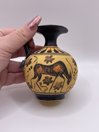 Vintage Copy Greek Vase Ceramic Ancient Pottery Greece Hand Painted ...