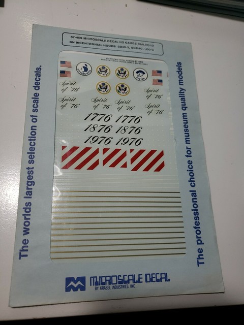 HO Scale Microscale Decals Burlington Northern RR Locomotive ...