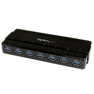 StarTech Seven Port USB 3 Hub w/ Power Adapter and Cable ST7300USB3B ...