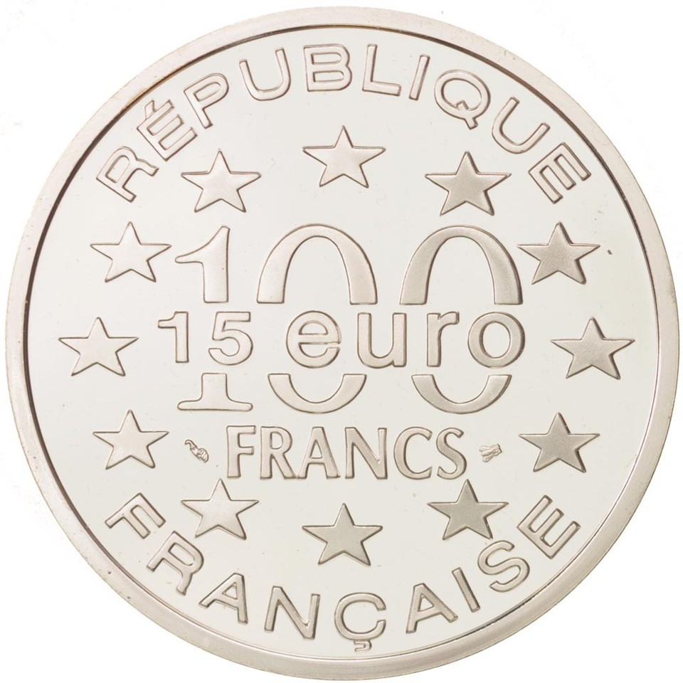Münze, Frankreich, 100 Francs-15 Euro, 1996, Paris, STGL, Silber, KM ...