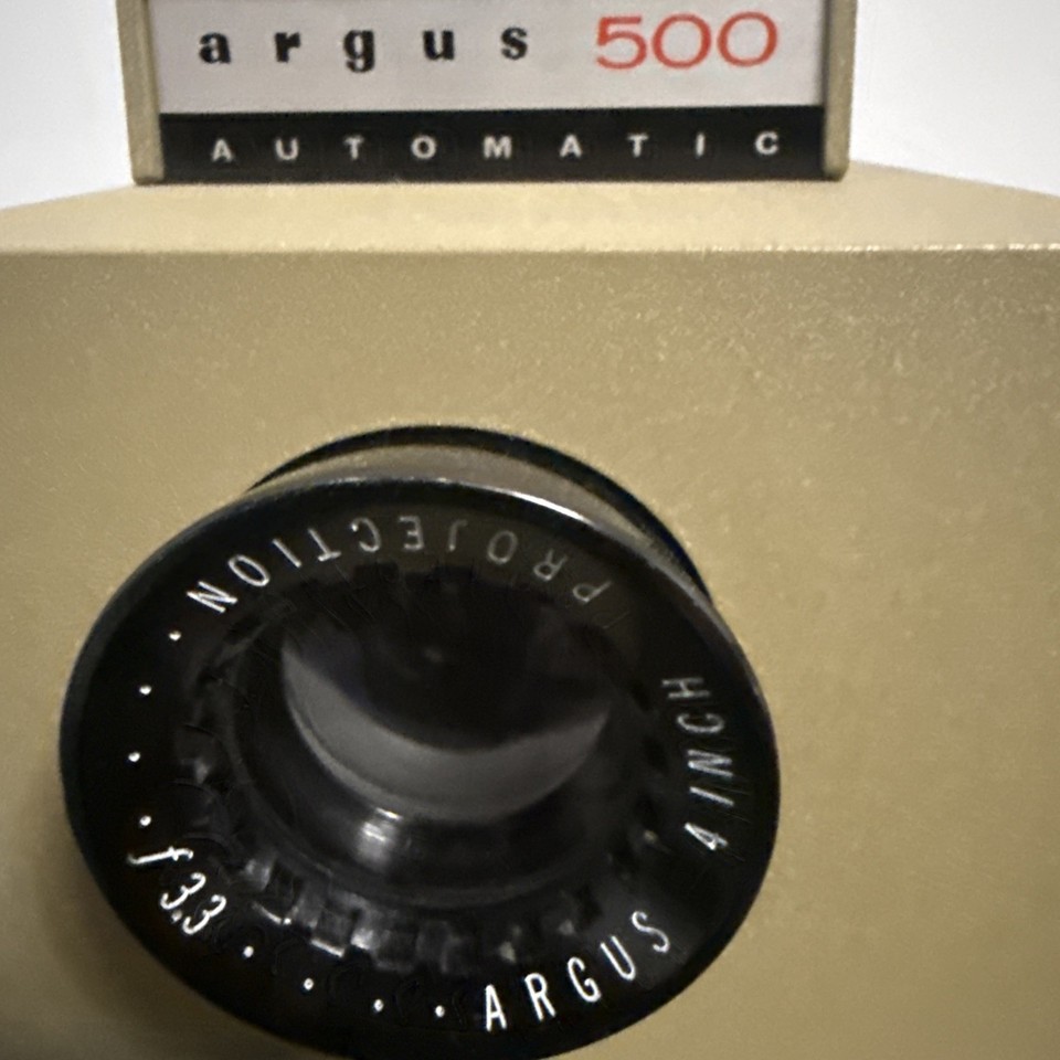 Vintage Argus 500 Automatic Slide Projector Model 500. Working. With ...
