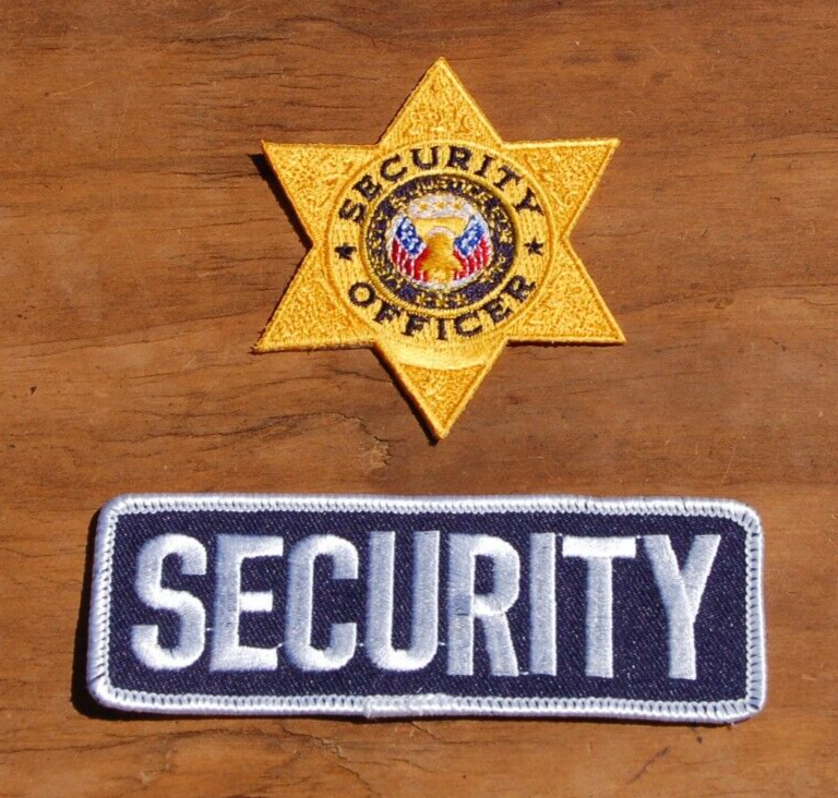LOT OF 2 SECURITY OFFICERS PATCHES, NEW | eBay