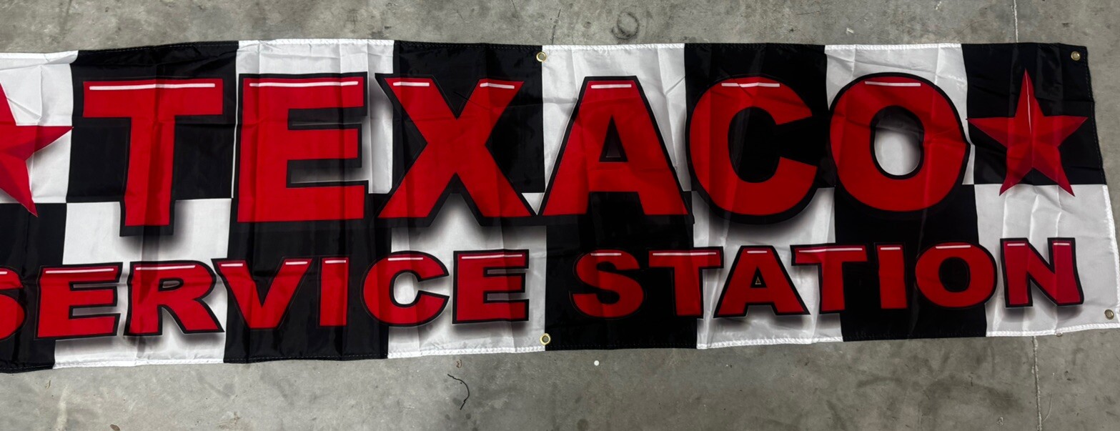 TEXACO GAS SERVICE STATION MAIN LETTER SIGN REMAKE BANNER | eBay