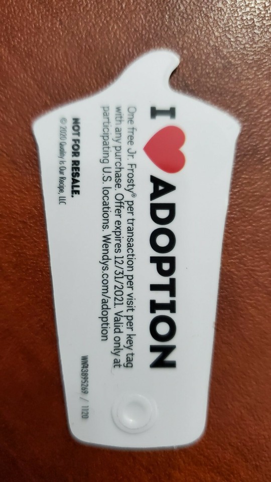 WENDYS FROSTY KEY TAGS ☆ NEW ☆ COLLECTIBLE FOR 2021 | eBay