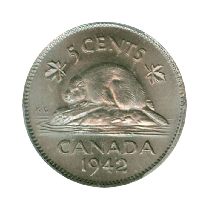 1942 Canada 5 cent coin - MS 65 PCGS | eBay