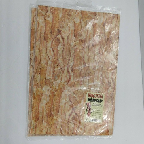 Bacon Wrapping Paper Gift Wrap Holiday Christmas Birthday Two Sheets | eBay