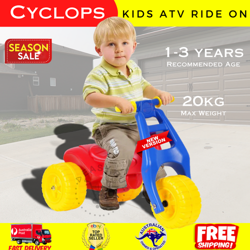 Cyclops ATV Push Kick Trike Toddler Kids 1-3y Ride-On Toys Push Trike ...