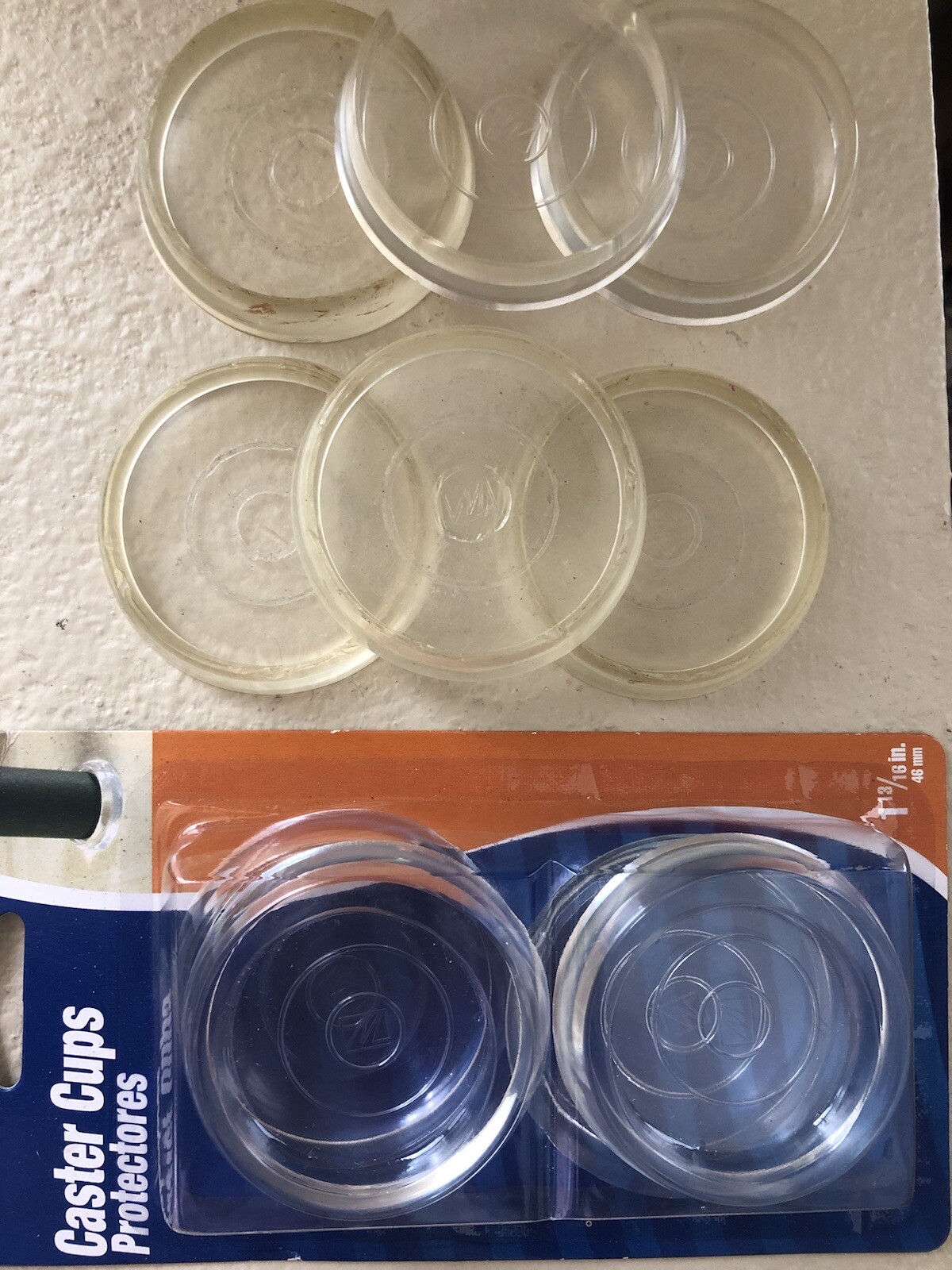 10 Clear Round Caster Cups 1-13/16” Soft Touch Ⓒ By Waxman | eBay