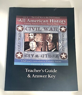 All American History Civil War World Wars Teachers Guide And Answer Key ...