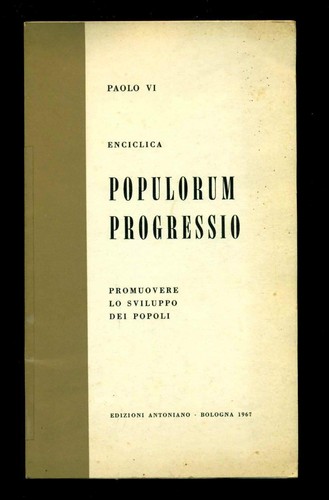 POPULORUM PROGRESSIO Enciclica Paolo VI Tommaso Toschi Edizioni ...