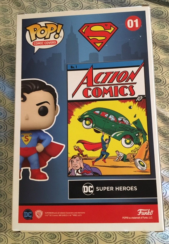 Funko Pop! Comic Book Cover w/ Plastic case DC Comics - Superman #01 ...