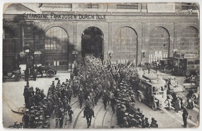 WWI German Military Soldiers Capture French Prisoners - REAL PHOTO ...