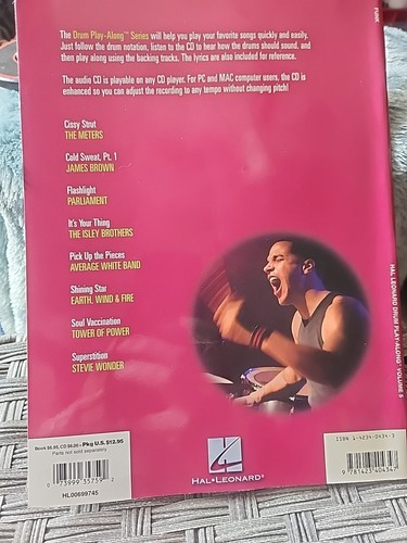 Funk Drum Play-Along Book and Audio Cd 8 Songs Various Artists Sheet ...