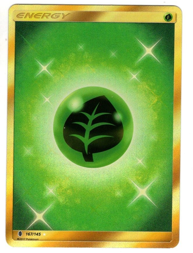 Pokemon Gold Basic Grass Energy Guardians Rising 167 LP | eBay