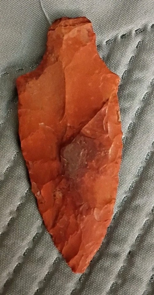 Authentic Wonderful Prehistoric Texas Red Arrowhead Point 2 1/2 Inches ...