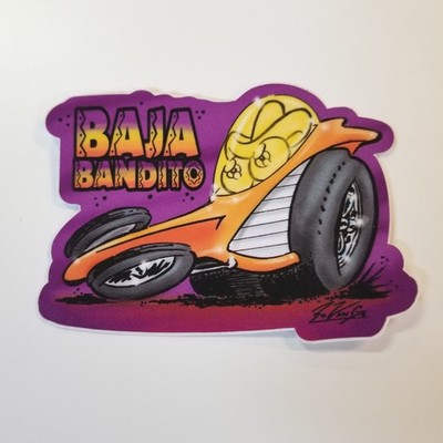 Baja Bandito decal Kustom hot rod rat rod vintage look drag race 254 | eBay