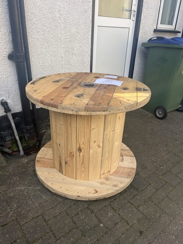 Wooden Cable Reel Drum DIY Project Heavy Good Condition | eBay