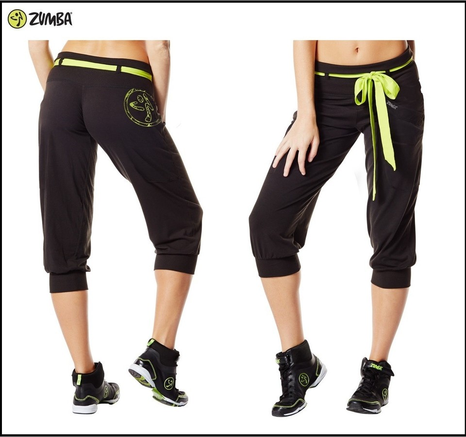 ZUMBA 2Pc.Set! COMFY Hip Hop Capri Fame Dance Pants+Tri-Me Mid Level ...