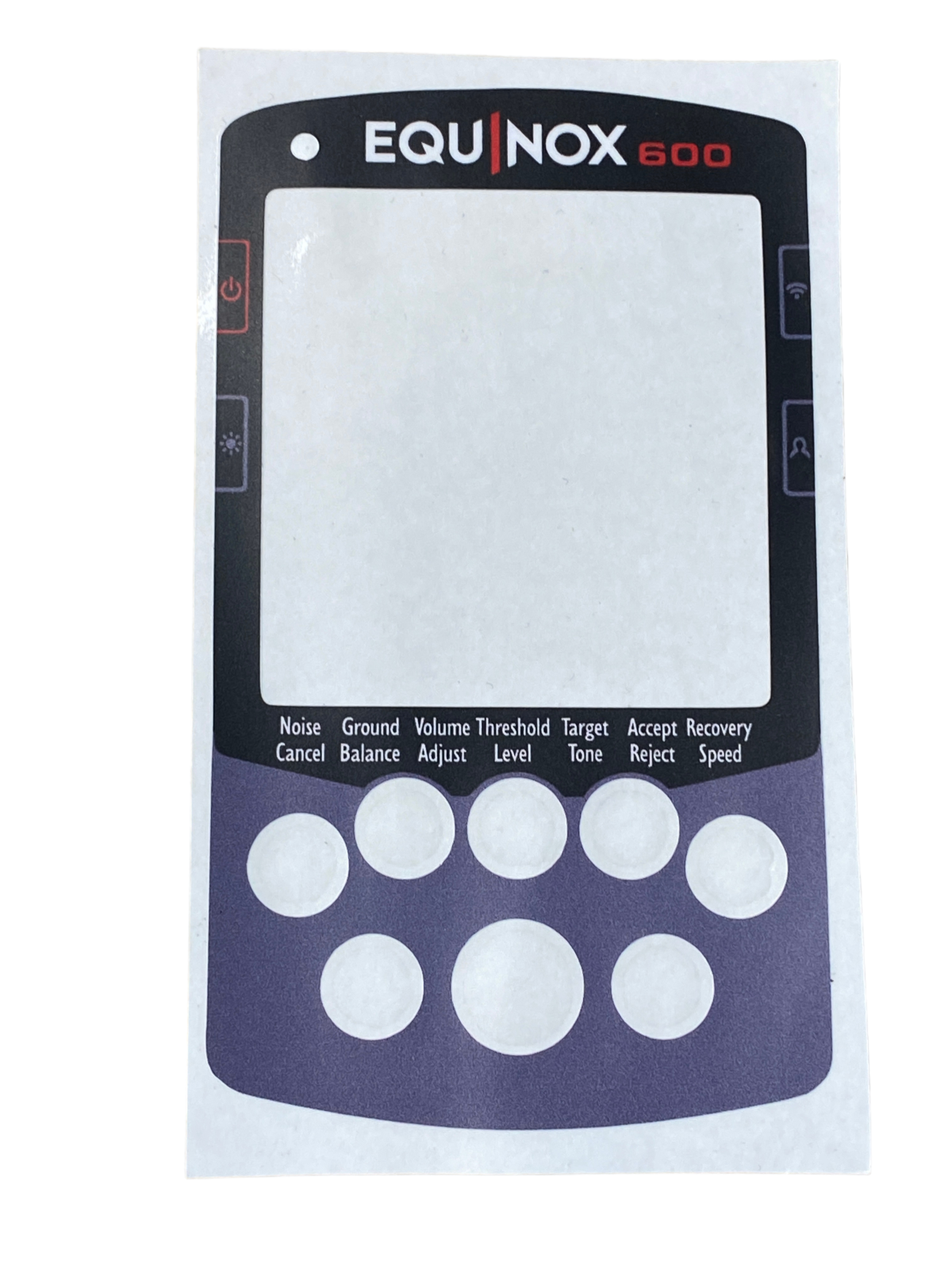 Minelab Equinox 800 or 600 vinyl surround keypad sticker in 10 colours ...
