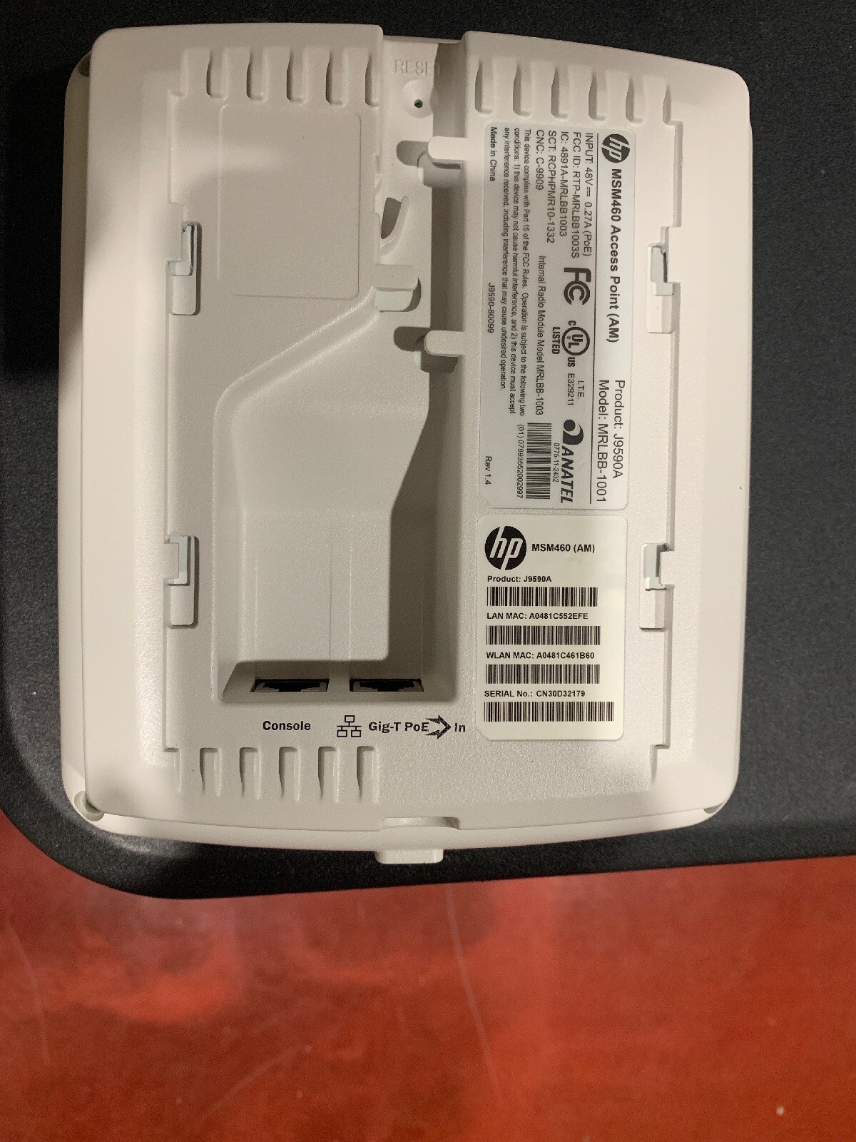 HP J9590A Wireless Access Point MRLBB-1001 E-MSM460 | eBay