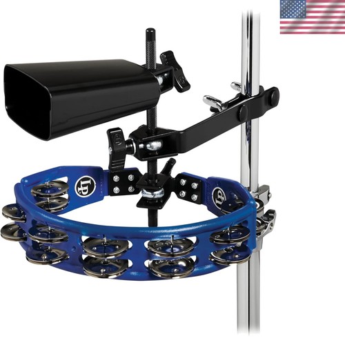 Professional Grade Tambourine and Cowbell Package with Adjustable Mount ...