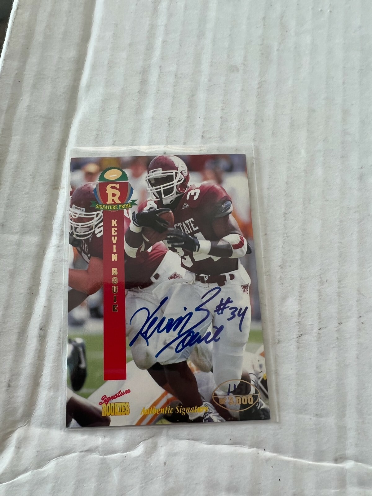 Kevin Bouie 1995 Signature Rookies Rookie Auto Card # Serial #1151/ ...