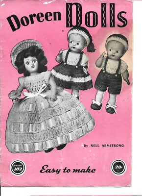 Vintage Doreen Dolls by Nell Armstrong Vol 102 Easy to Make, 1951 | eBay