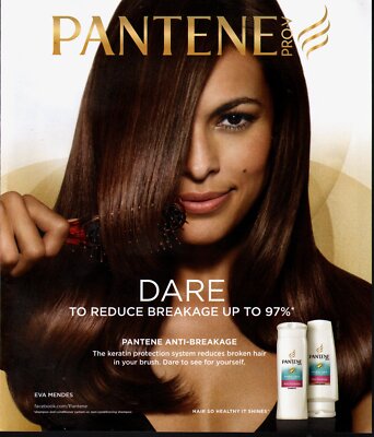 2001 Print ad Pantene Shampoo Actress Eva Mendes photo 08/18/22 | eBay