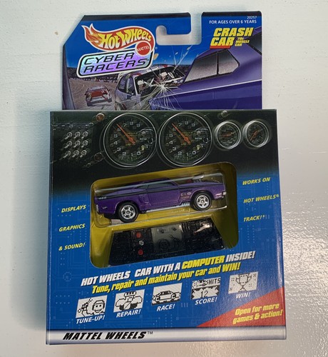 Hot Wheels Cyber Racers Purple Crash Car 70s Muscle Car 1997 1:64 FREE ...