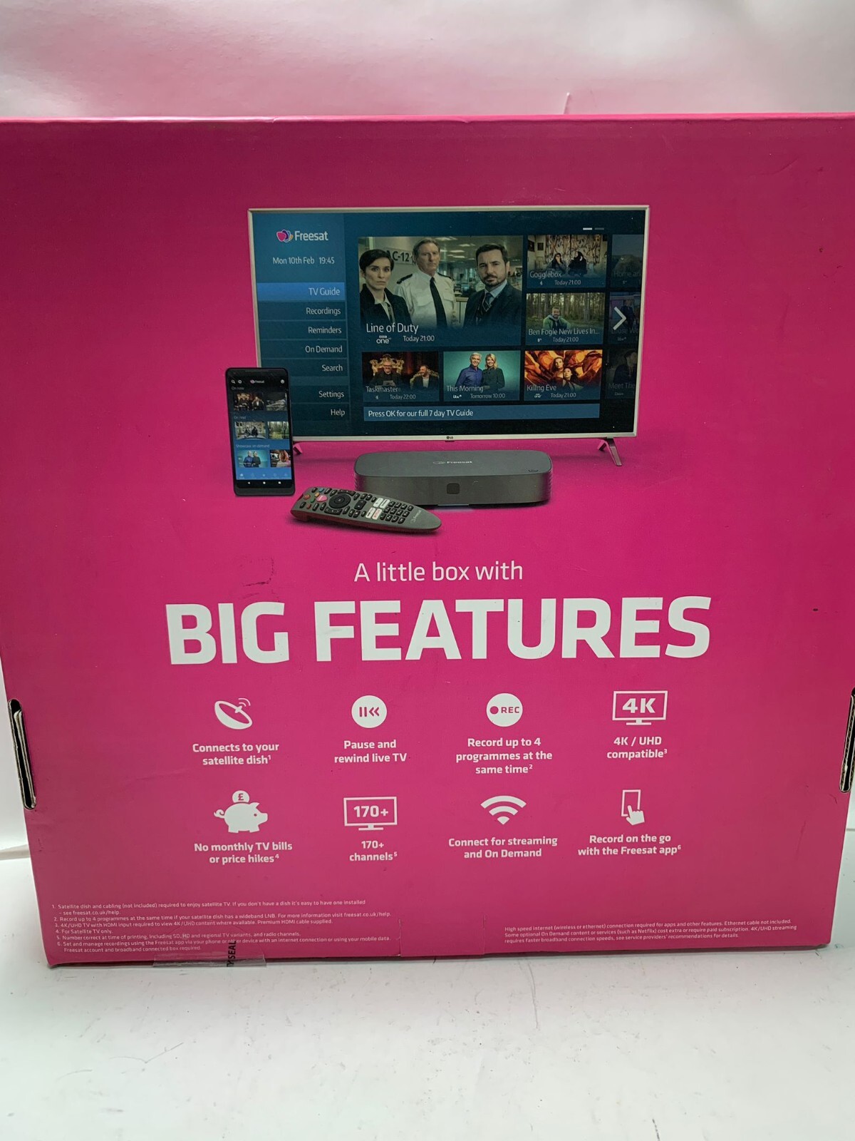 Freesat 4K Recordable Smart Digital TV Box - 500 GB for sale online | eBay
